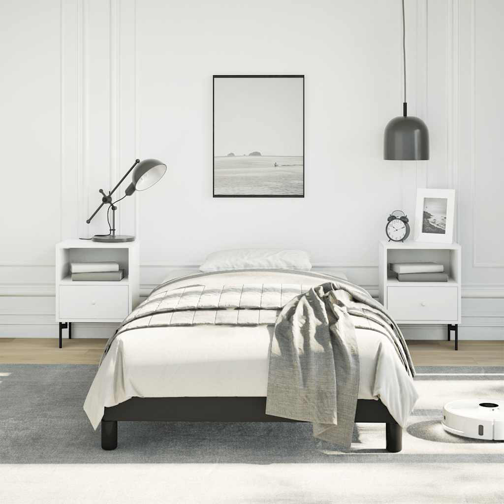 Latitude Run® vidaXL Bed, Faux Leather Upholstered Platform Bed, No Mattress | Wayfair