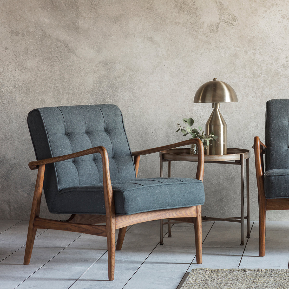 Mercury Row Castlewood Upholstered Solid Wood Accent Chair & Reviews ...