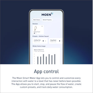 Moen Nio Smart Faucet Touchless Pull-Down Sprayer Kitchen Faucet with ...