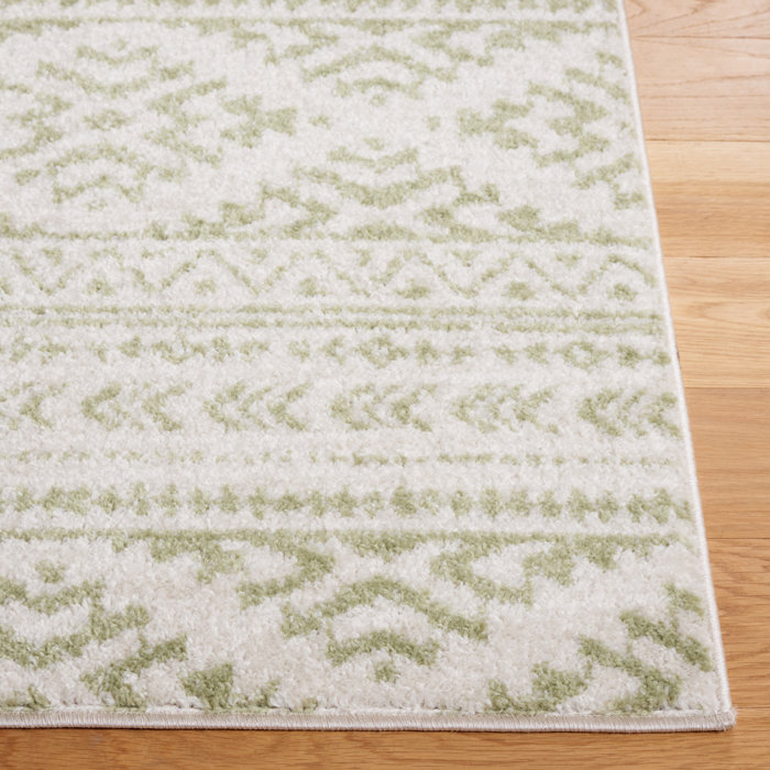 Langley Street Lorenco Performance Ivory/Sage Rug & Reviews | Wayfair