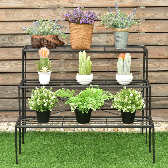 Arlmont & Co. Metal Weather Resistant Plant Stand & Reviews | Wayfair