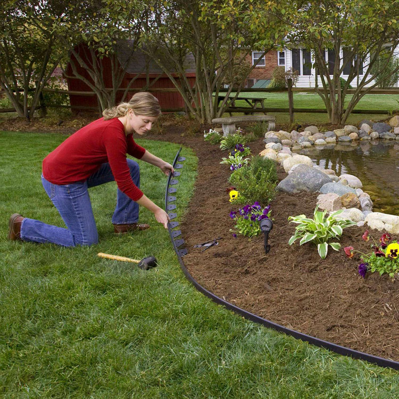 iMounTEK 32.8FT Non-digging Lawn Edging | Wayfair