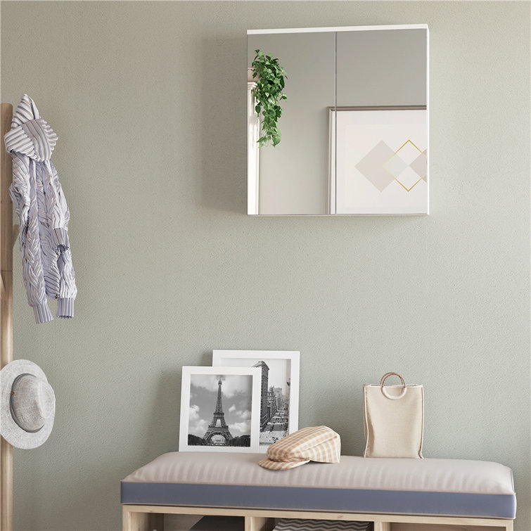 Yaheetech 630mm x 650mm Surface Mount Mirror Cabinet & Reviews ...