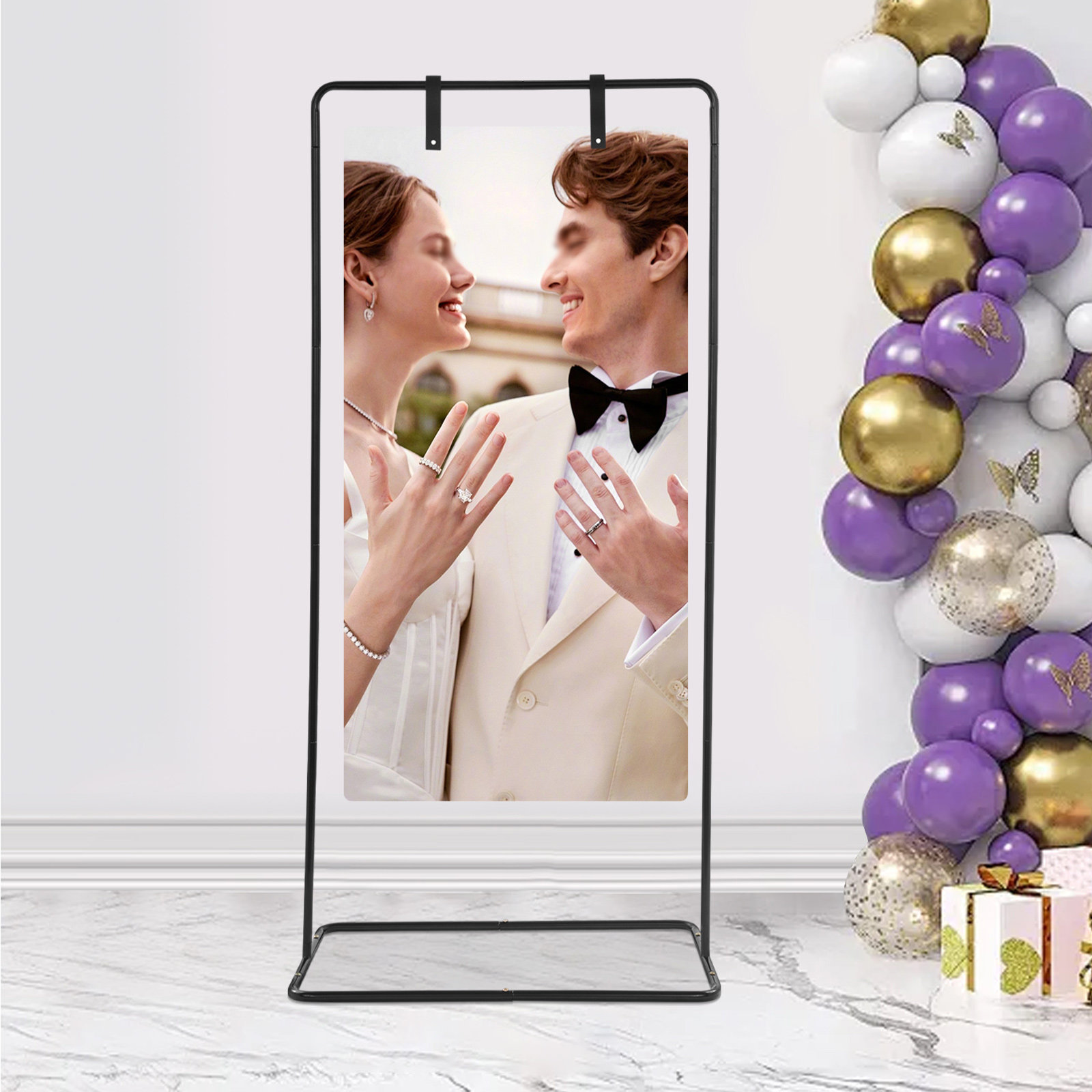 JOYDING Display Stand For Wedding Sign Floor Standing Wedding Welcome ...