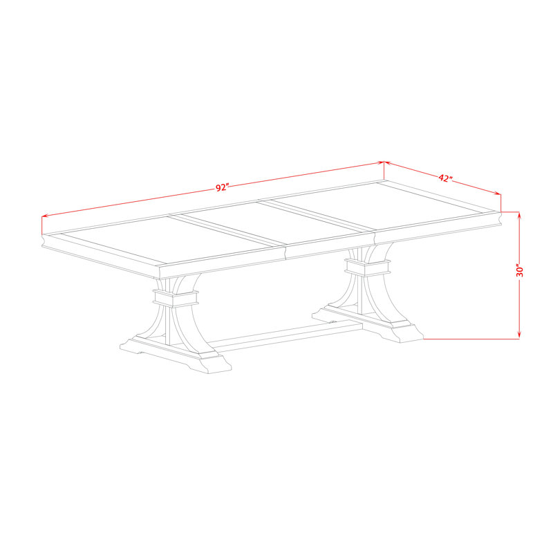 Red Barrel Studio® A Mid-Century Dining Table with Removable ...