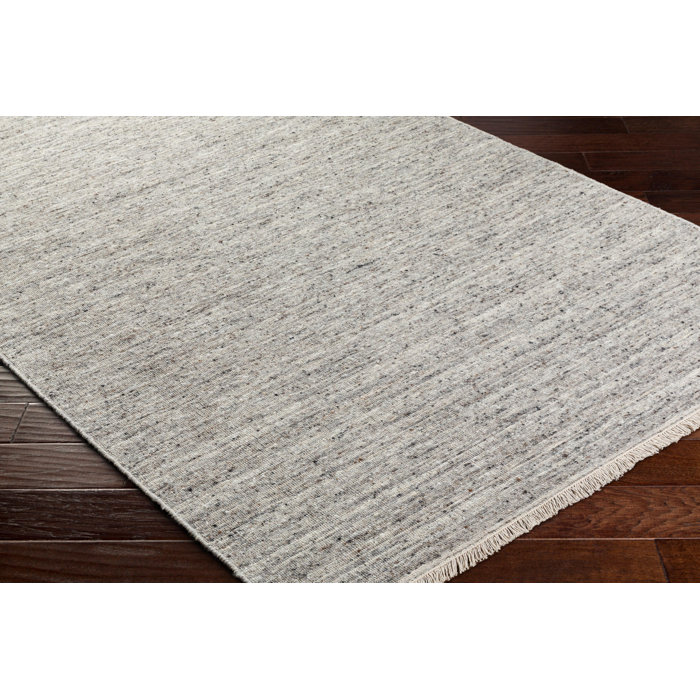 Gracie Oaks Valsamis Hand Loomed Wool Solid Color Rug | Wayfair
