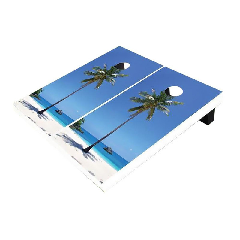Skip's Garage 2' X 3' Single Palm Tree Cornhole Boards | Wayfair