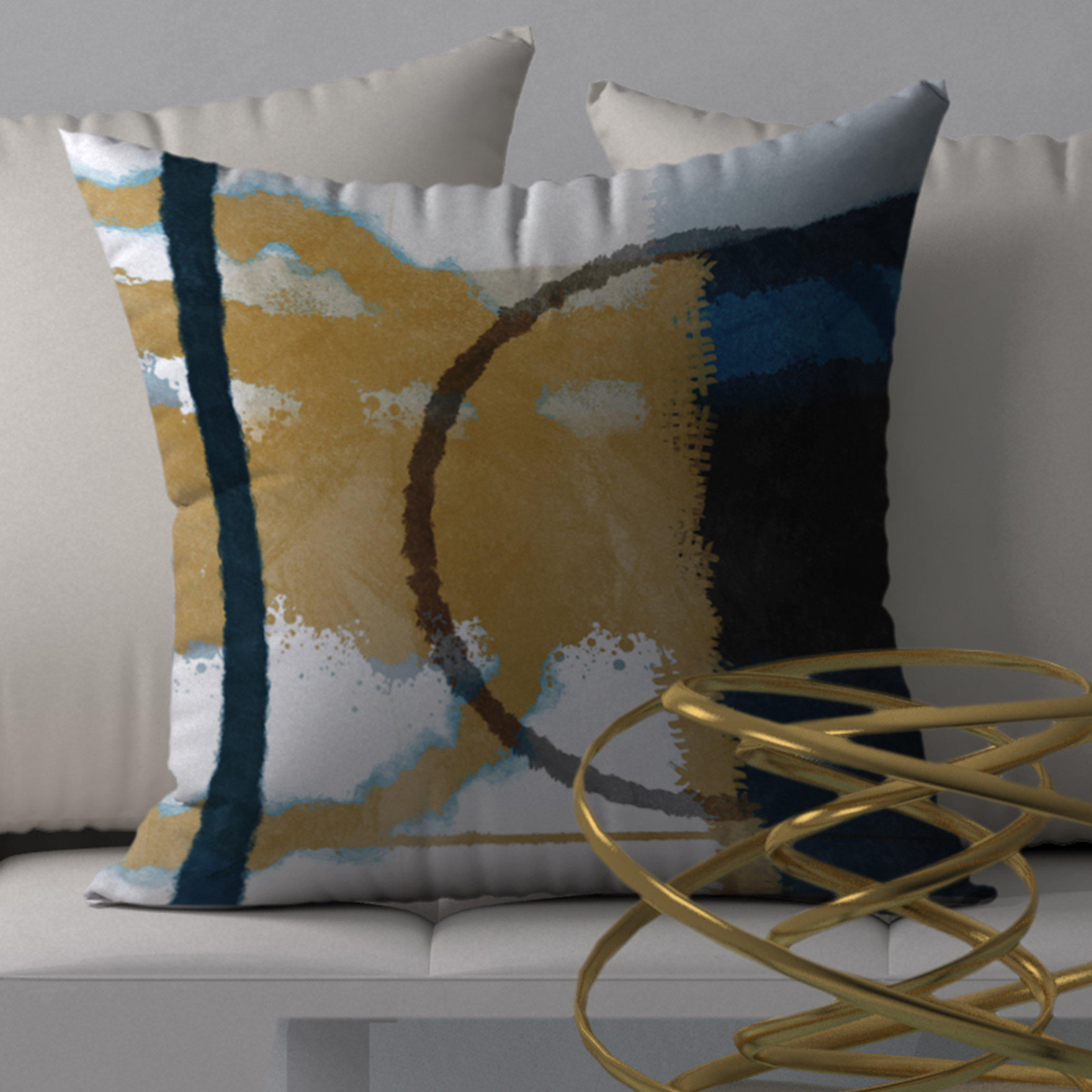 LeRoi Products Power Symphony Square Pillow Cover & Insert | Wayfair