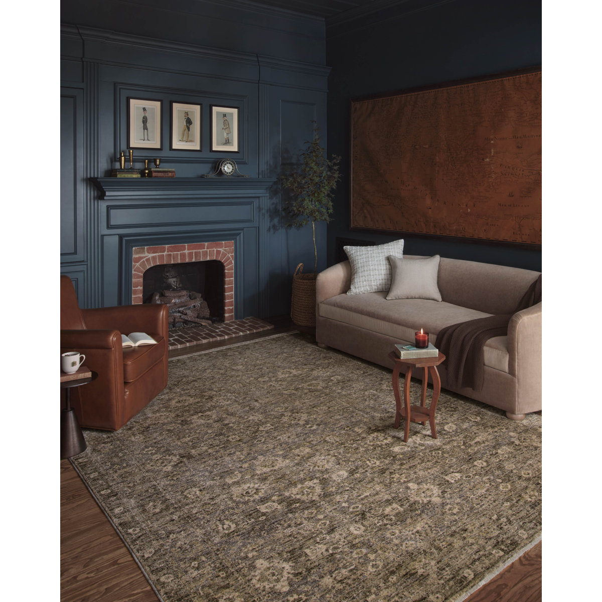 Magnolia Home by Joanna Gaines x Loloi Junie Lagoon / Natural Area Rug ...