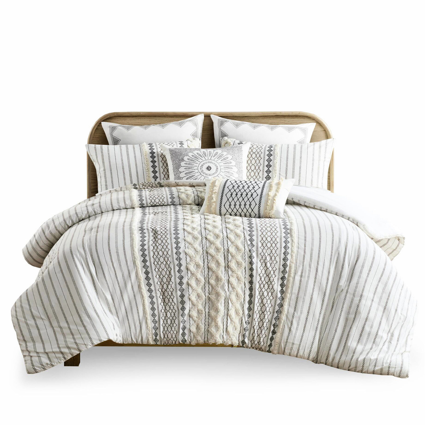 TUOXIN Comforter In Cotton. Chenille Design. Fill. 2 Overlap Opening ...