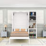 Red Barrel Studio® Murphy Bed with Rotating Bookshelf, Desk, Cabinet ...