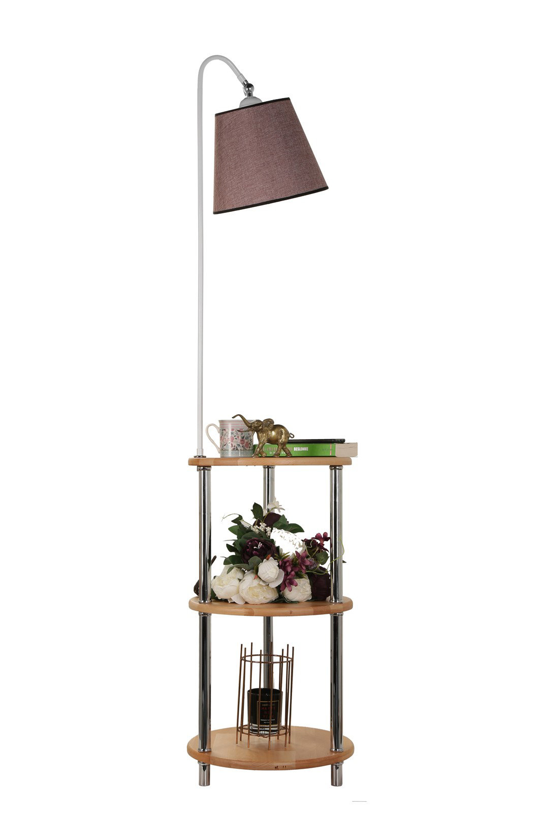 East Urban Home Hardaway 65" Tray Table Floor Lamp | Wayfair