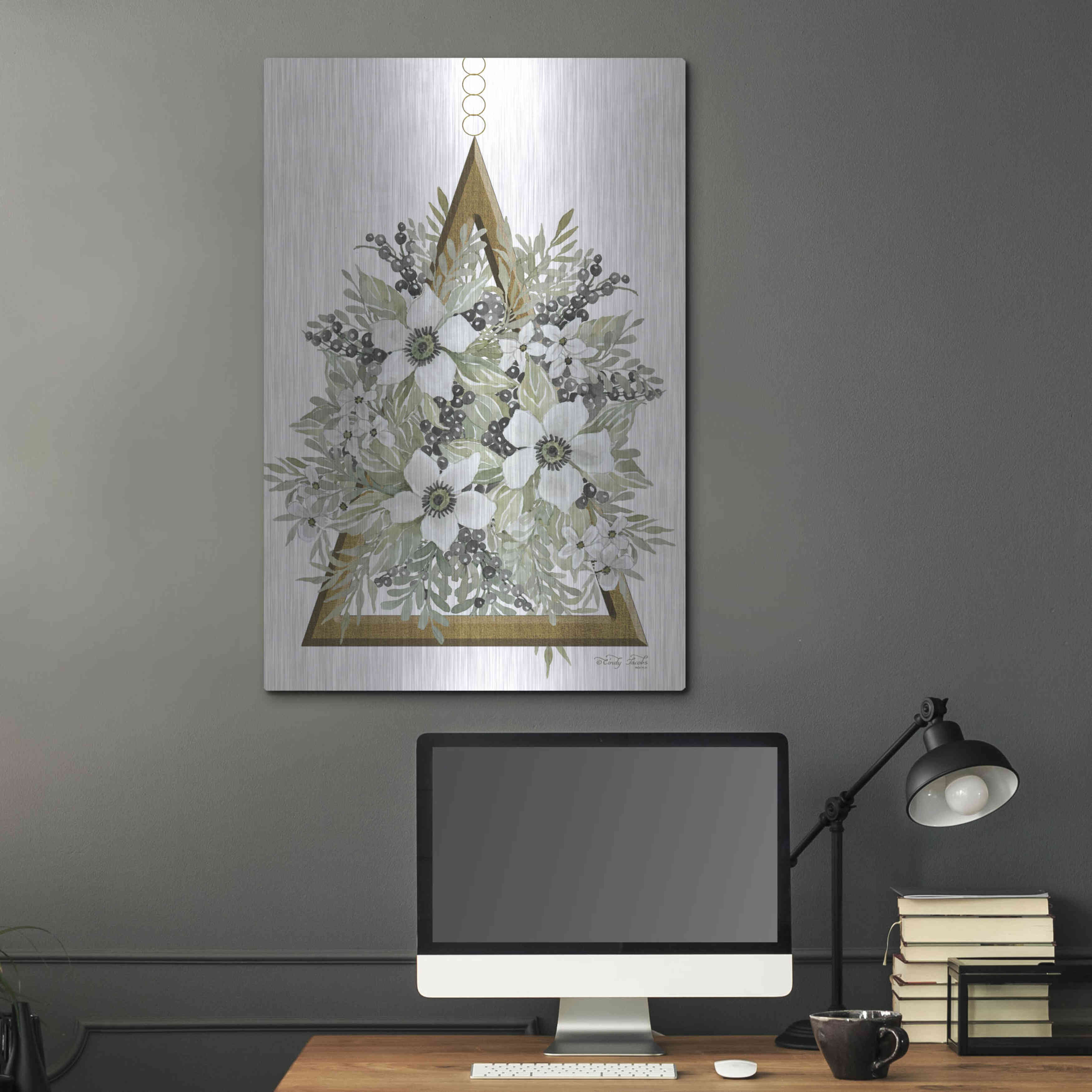 Winston Porter Geometric Triangle Muted Floral I by Cindy Jacobs | Wayfair