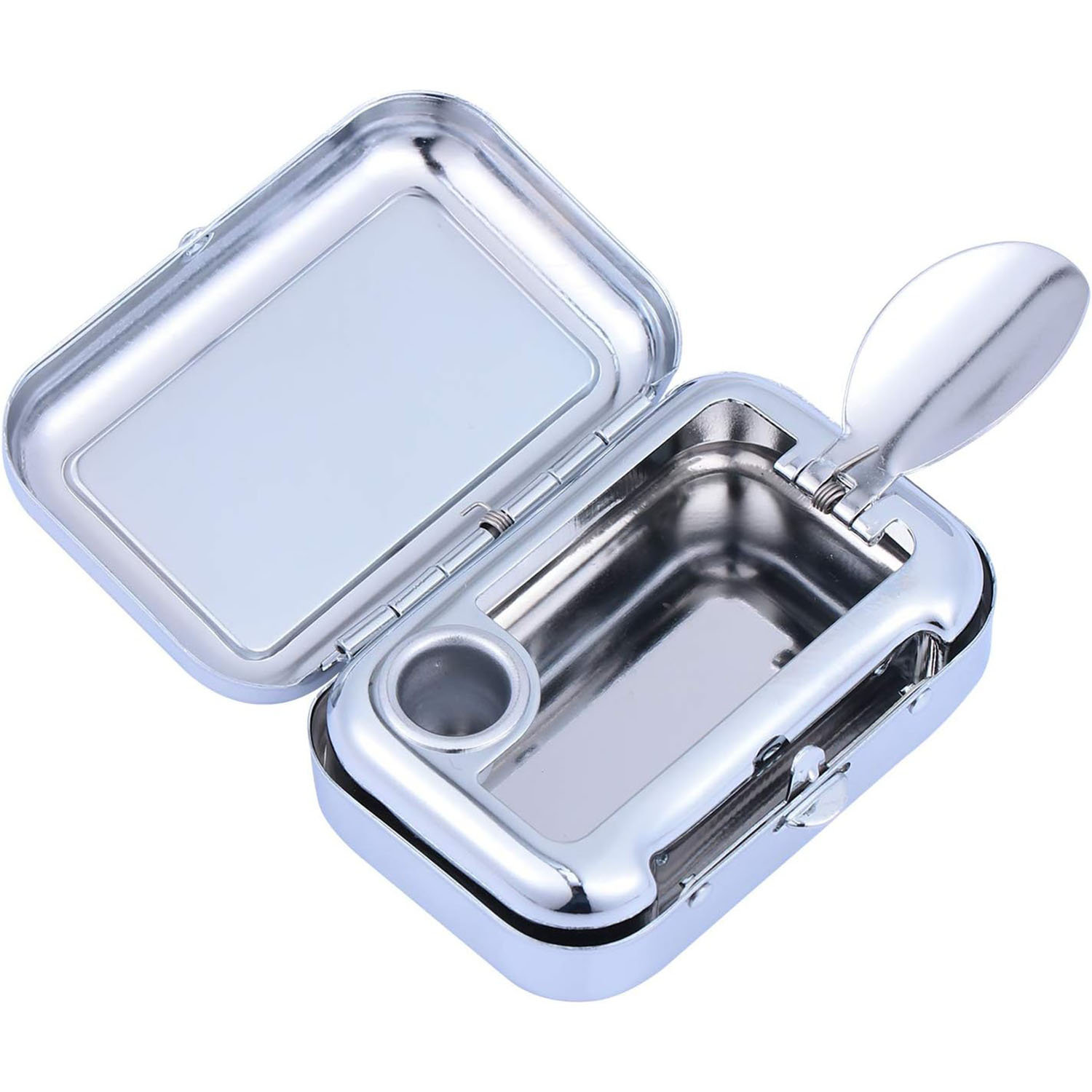 Amzico Pocket Ashtray Mini Portable Ash Tray Metal Ashtrays With Lid ...