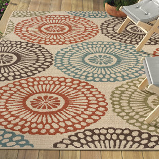 8' x 10' Orange Outdoor Rugs You'll Love | Wayfair