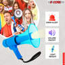 5 Core Megaphone Bullhorn Speaker 50W Waterproof Bull Horn w LED Light ...