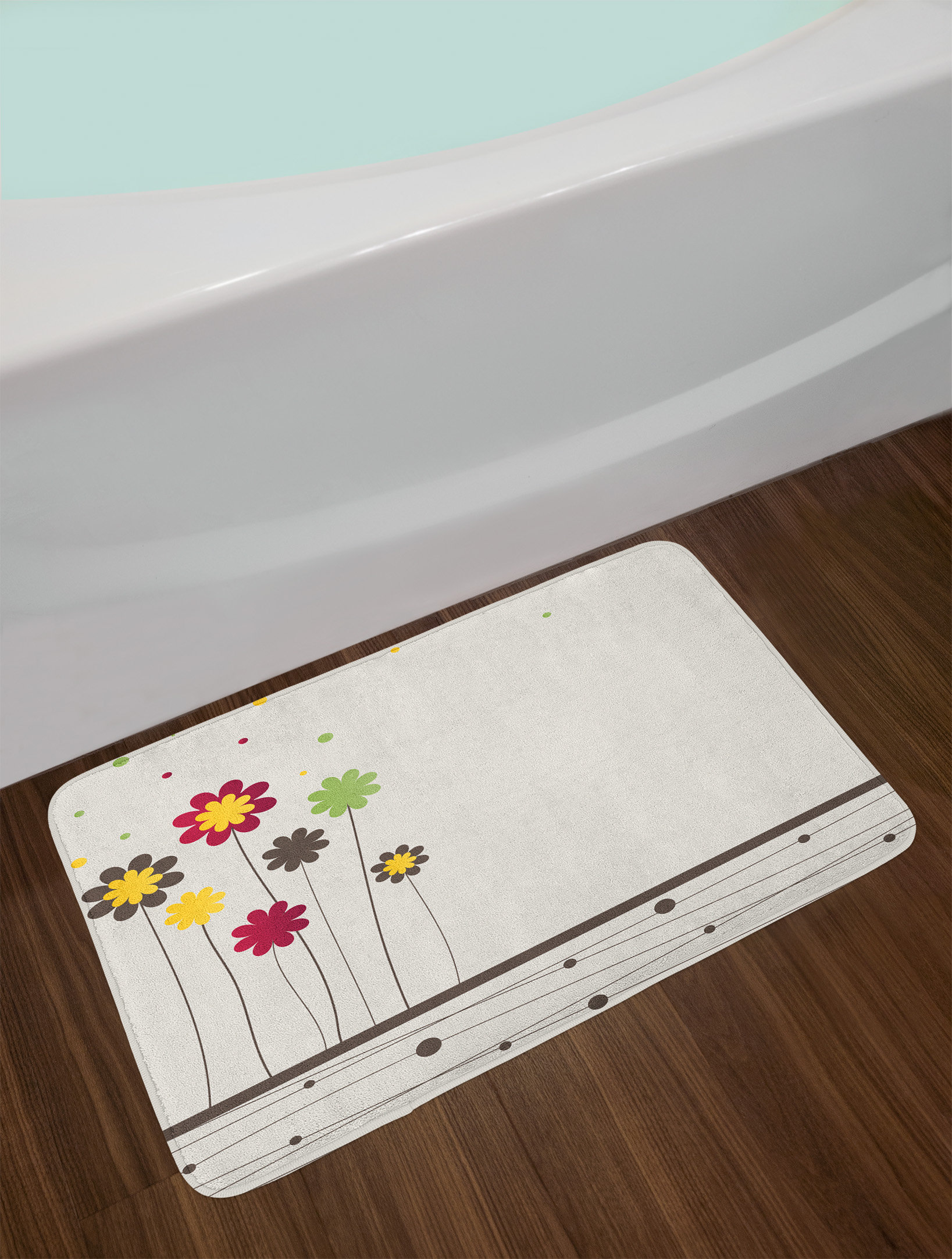 East Urban Home Contemporary Bath Rug | Wayfair