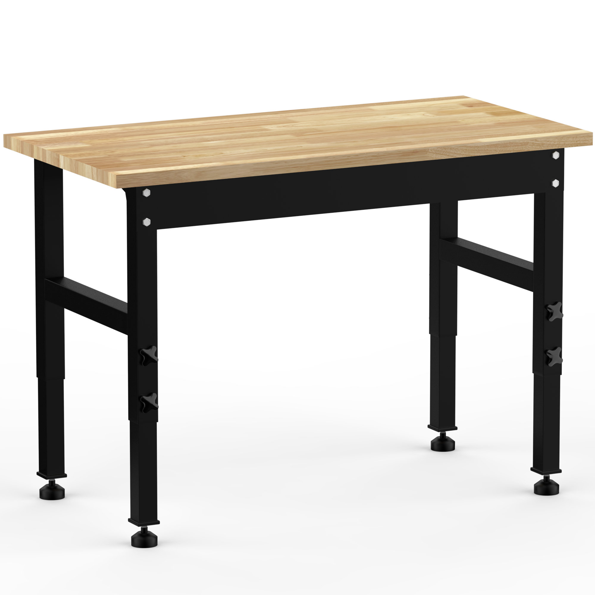 17 Stories 47.2''W Wood Top Height-Adjustable Workbench | Wayfair