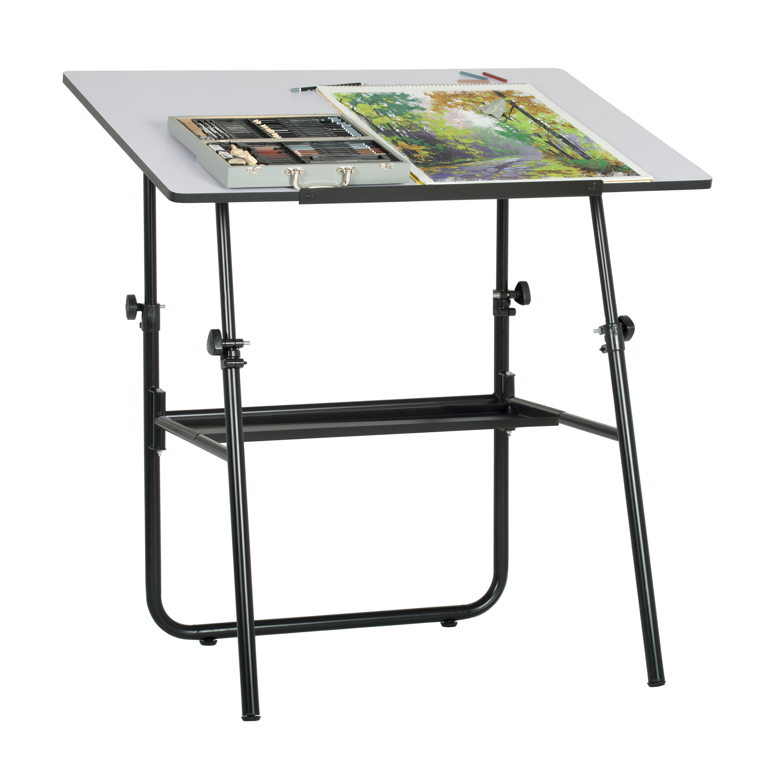 Studio Designs Ultima 42'' Desk, Folding Art, Craft and Drafting Table ...