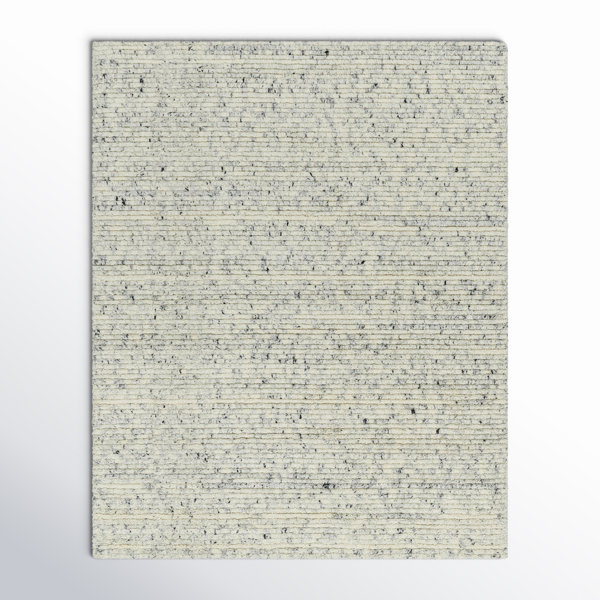 Morell Solid Color Hand Loomed Wool Area Rug in Ash/Sterling Gray ...