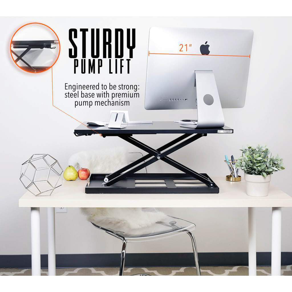 Stand Steady X-Elite Pro 16" H x 28" W Standing Desk Conversion Unit ...