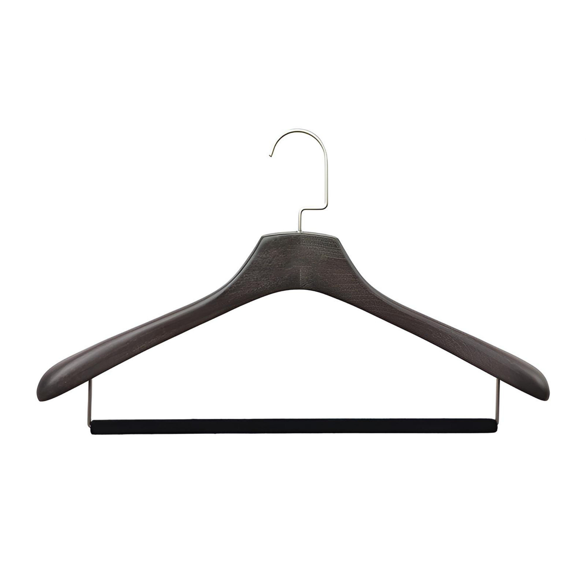 lingfan Elegantblack Wooden Hangers – Premium Solid Wood Clothes ...