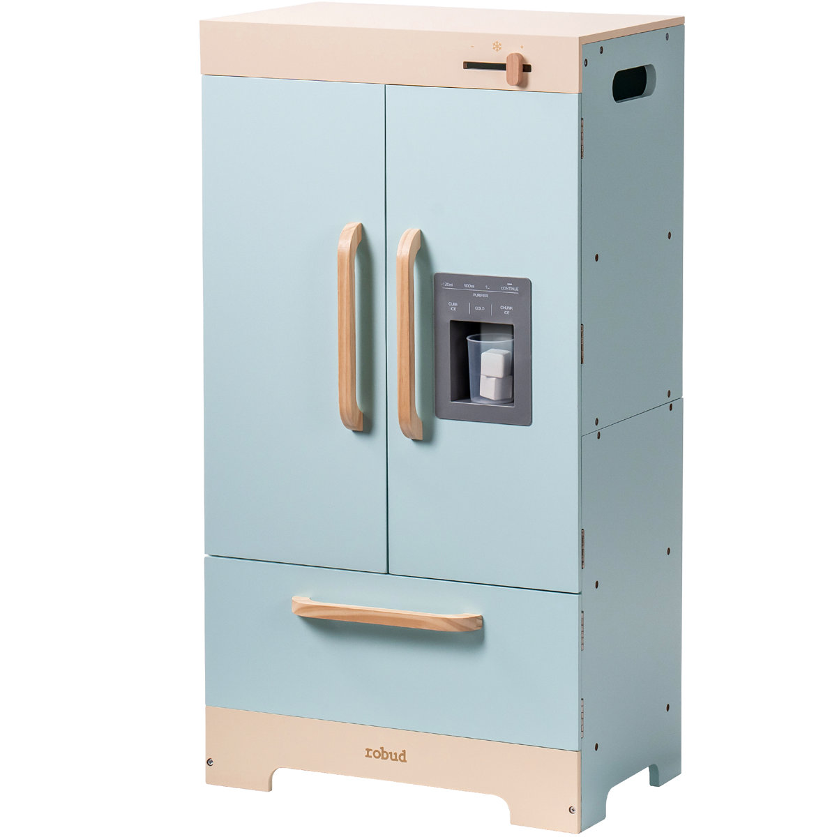 ROBUD Playset 3 Wooden Refrigerator Play Kitchen Toy for Kids & Reviews ...