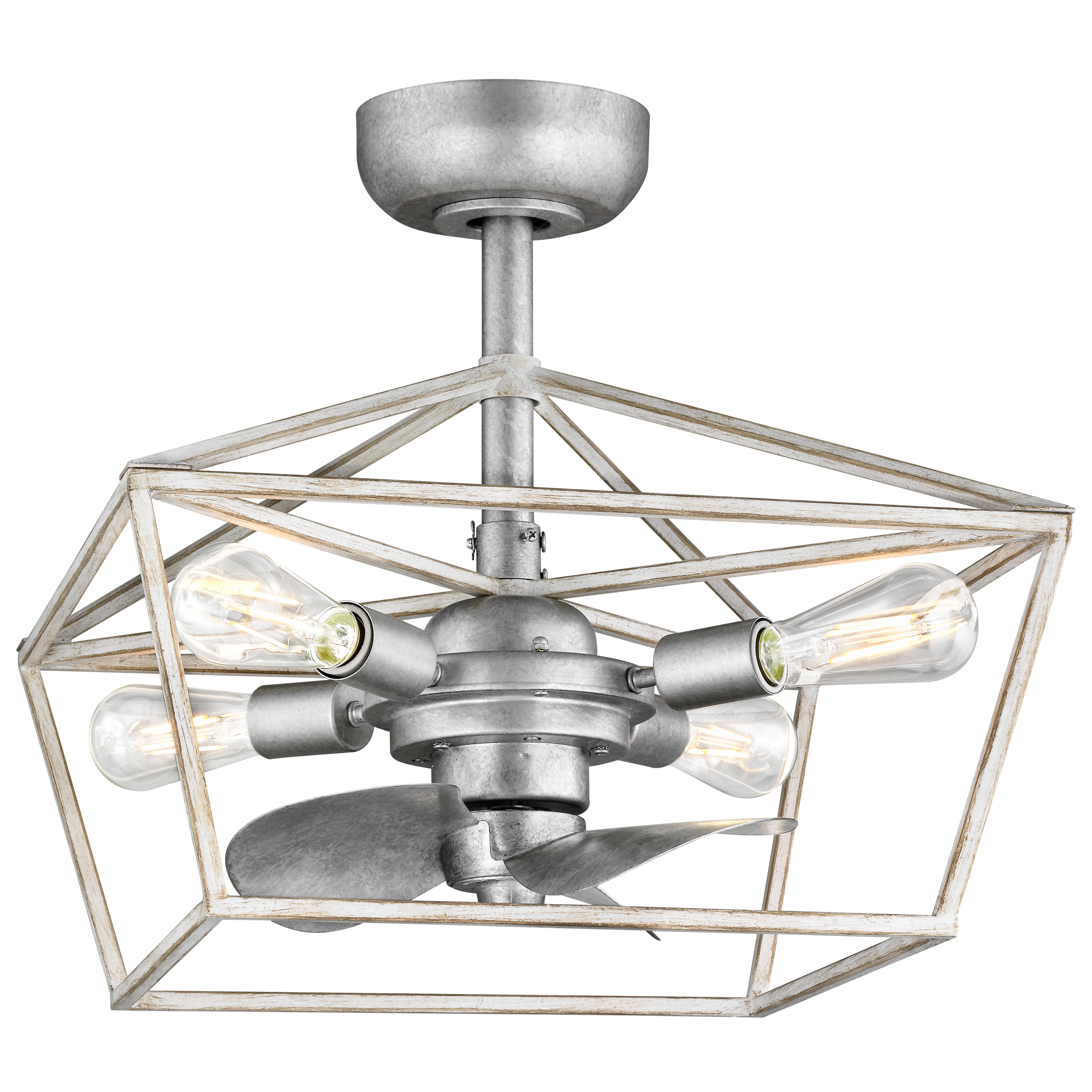 17 Stories 18 in. Macedonia - Fandelier Ceiling Fan with Light and ...