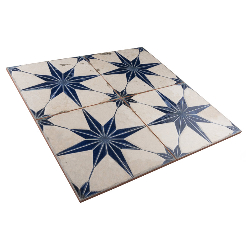 Merola Tile Kings 18" x 18" Ceramic Patterned Wall & Floor Tile | Wayfair