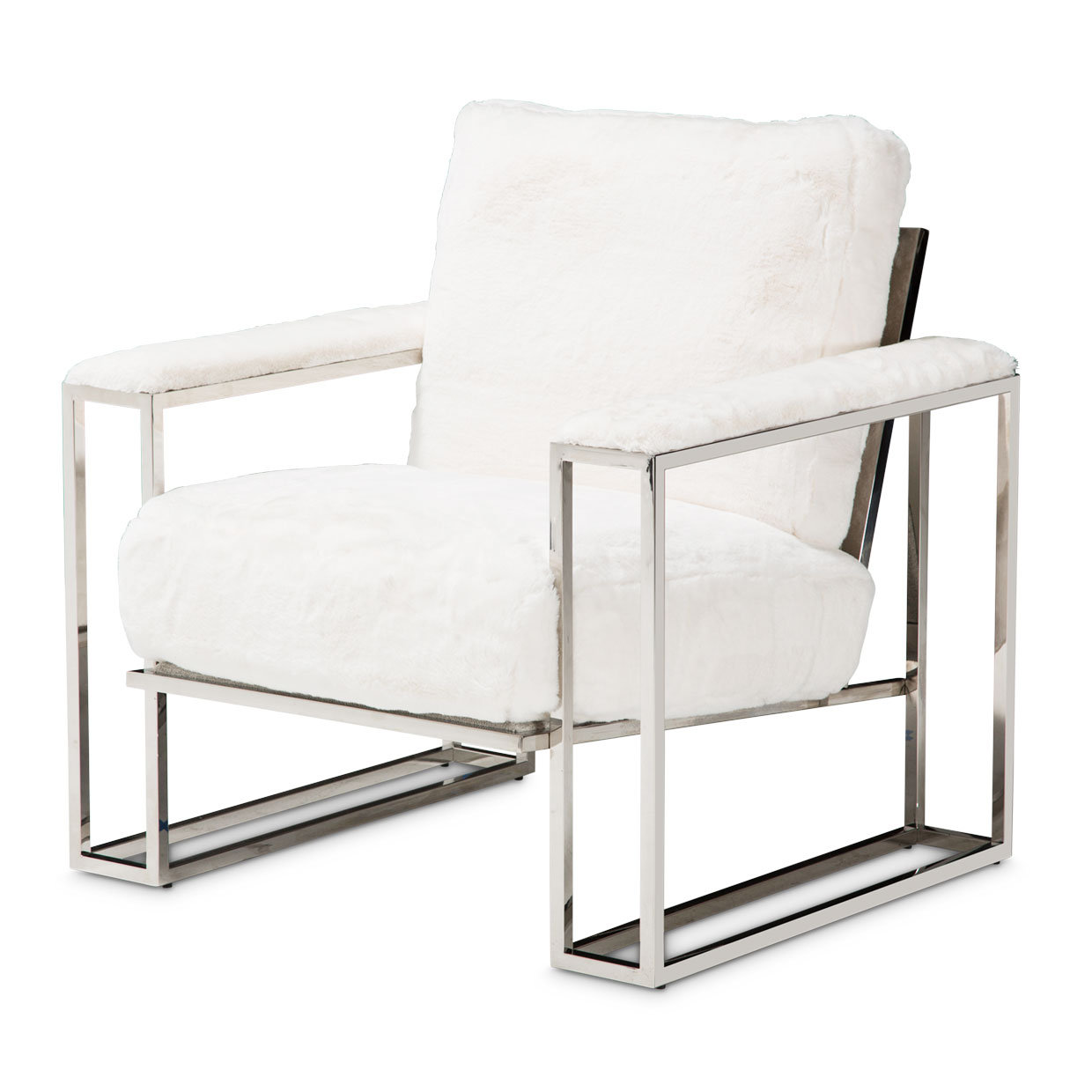 Michael Amini Astro Faux-Fur Accent Chair | Wayfair