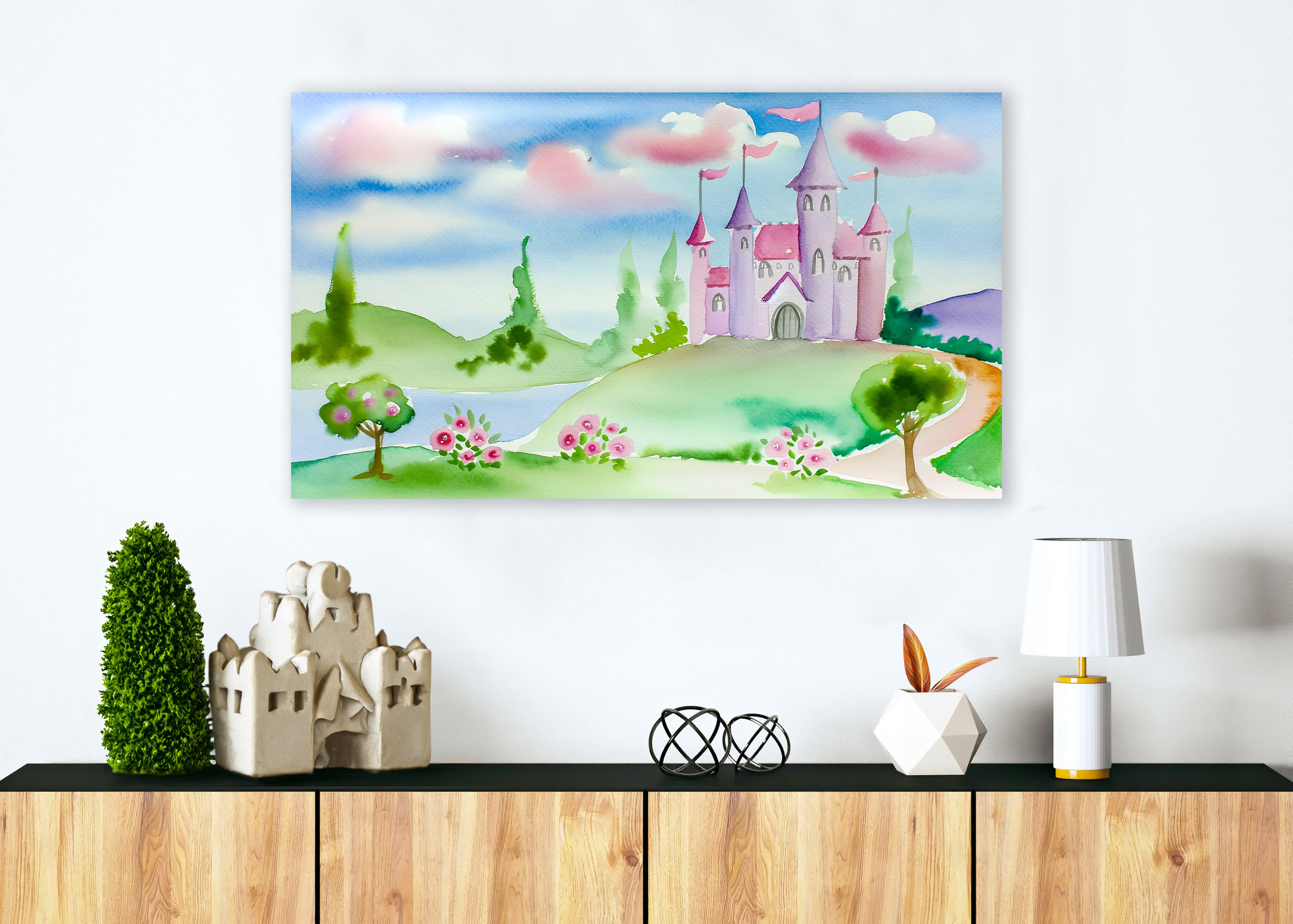 Gemma Violet " Whimsical Watercolor Chateau: Dreamy Pastel Castle ...