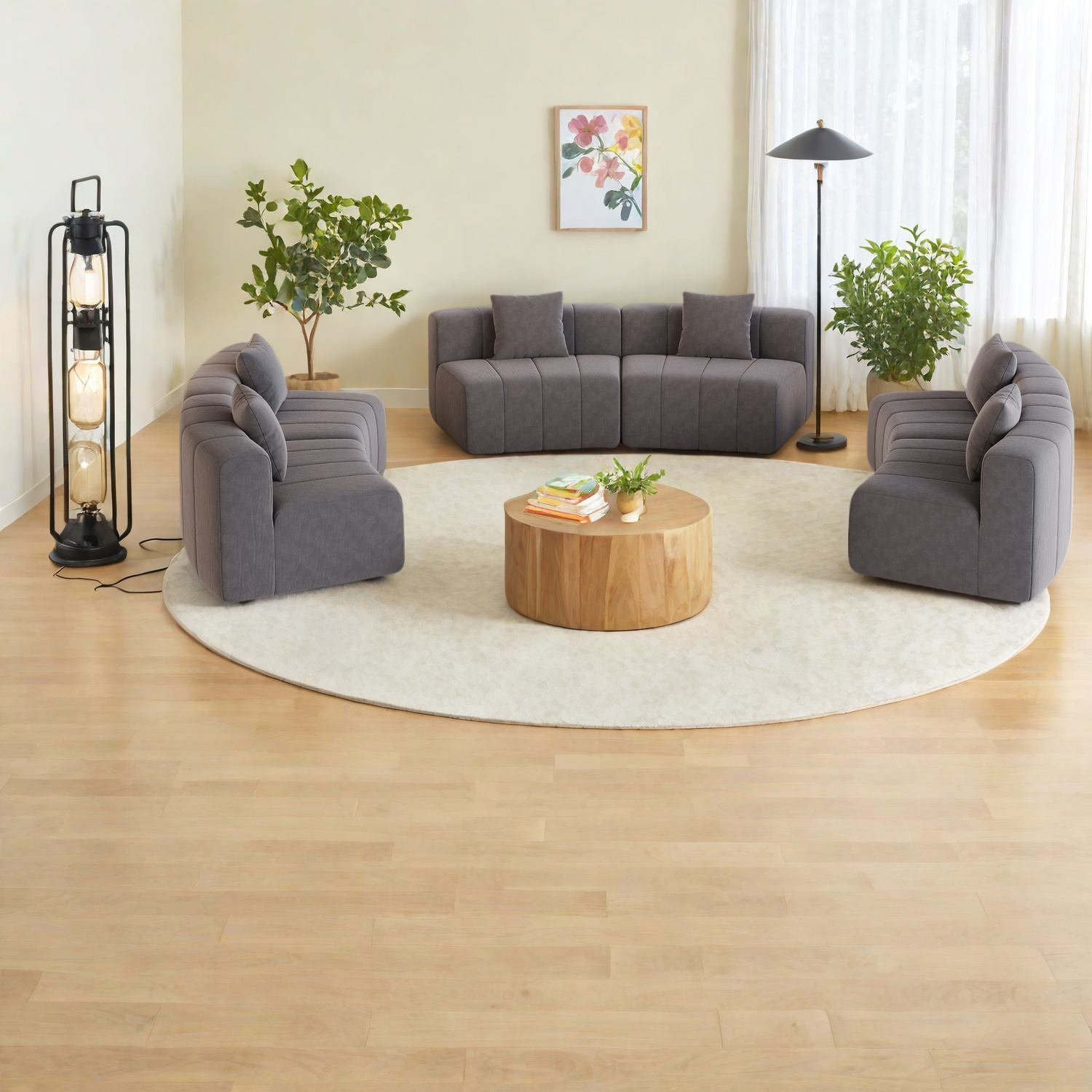 Latitude Run® Chenille Curved Sectionals Sofa, Premium Modular Design ...