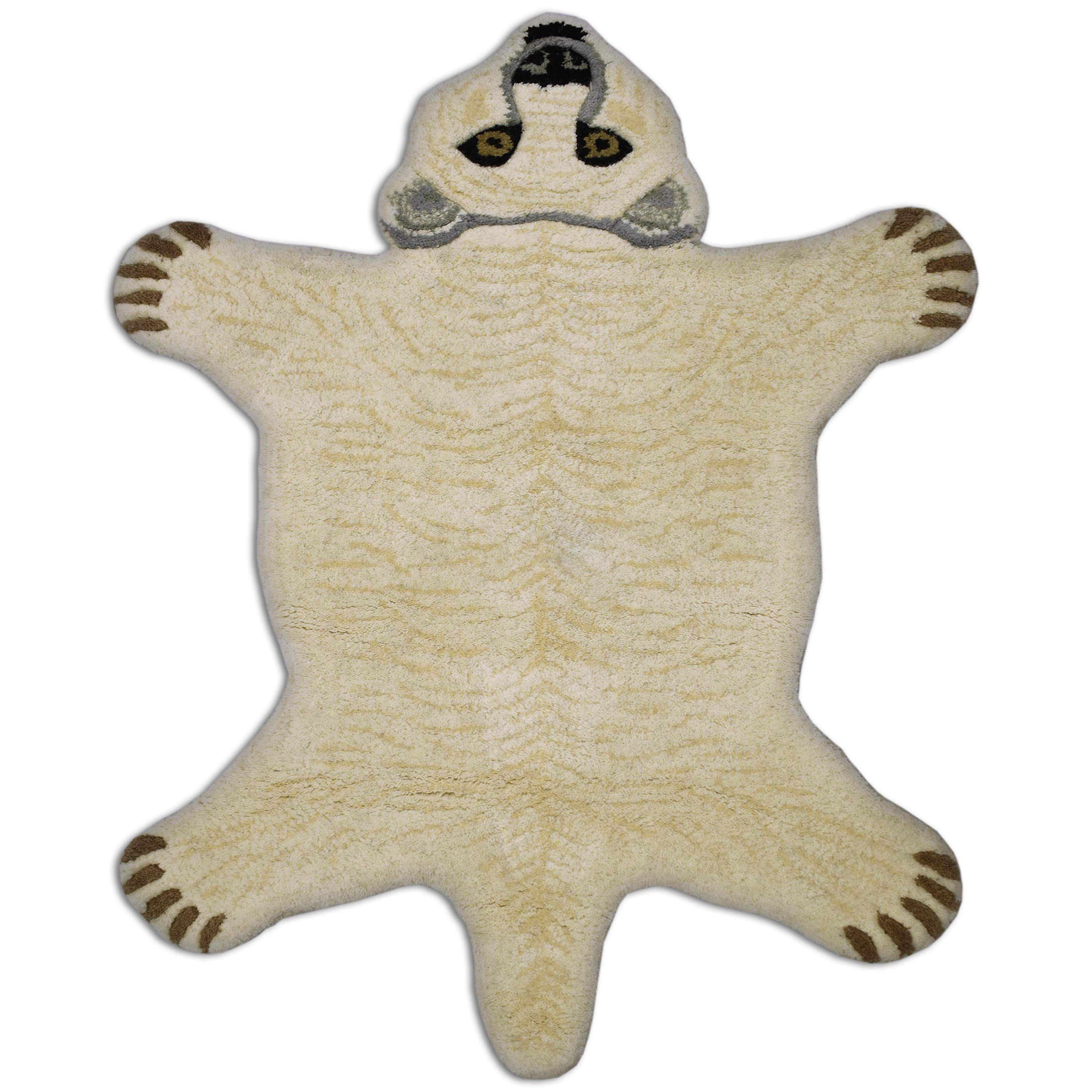 World Menagerie Denzil Animal Print Tufted Wool Beige Area Rug ...