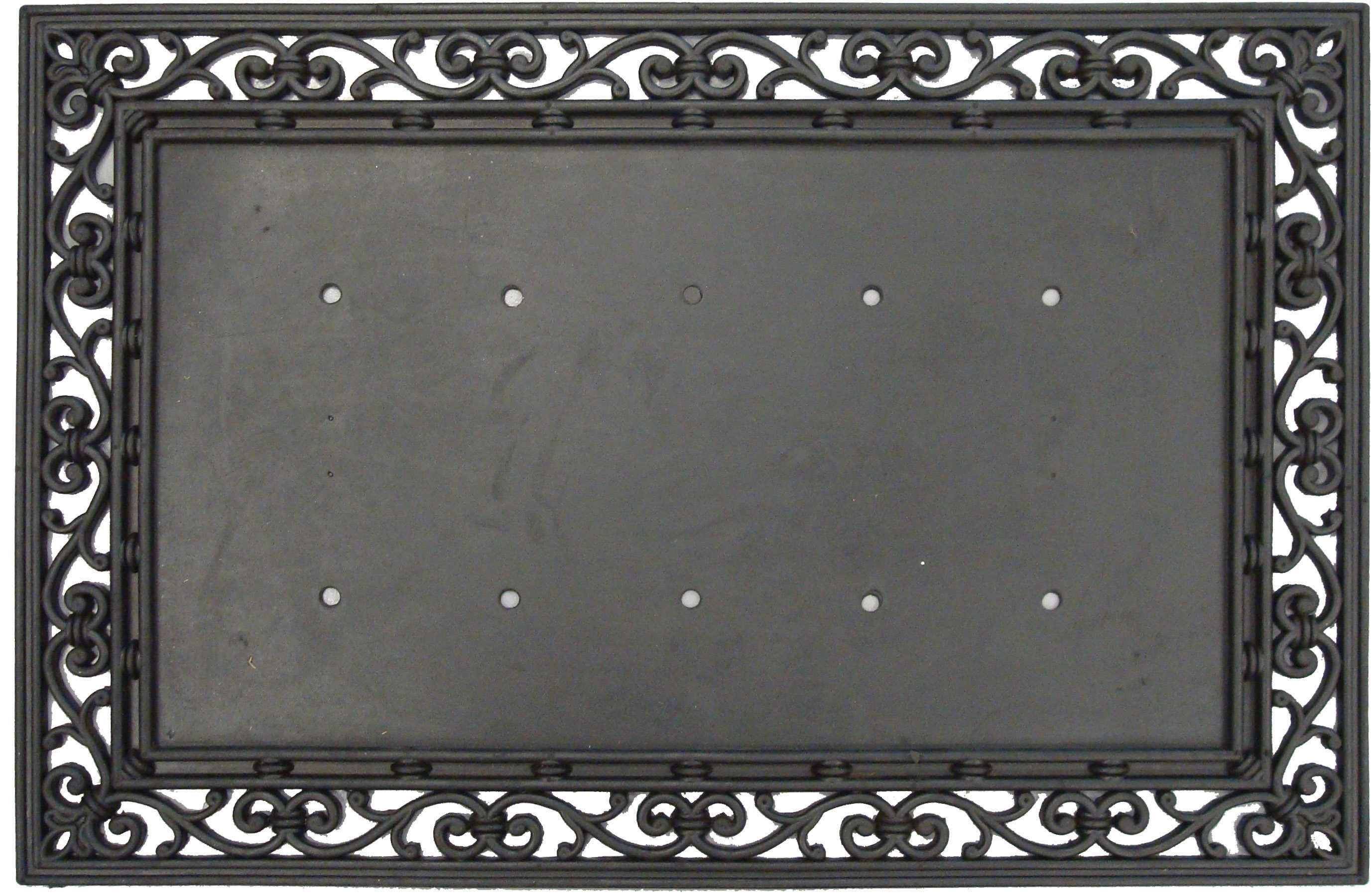 Fleur De Lis Living Swirl Coir Rubber Mat Tray & Reviews | Wayfair