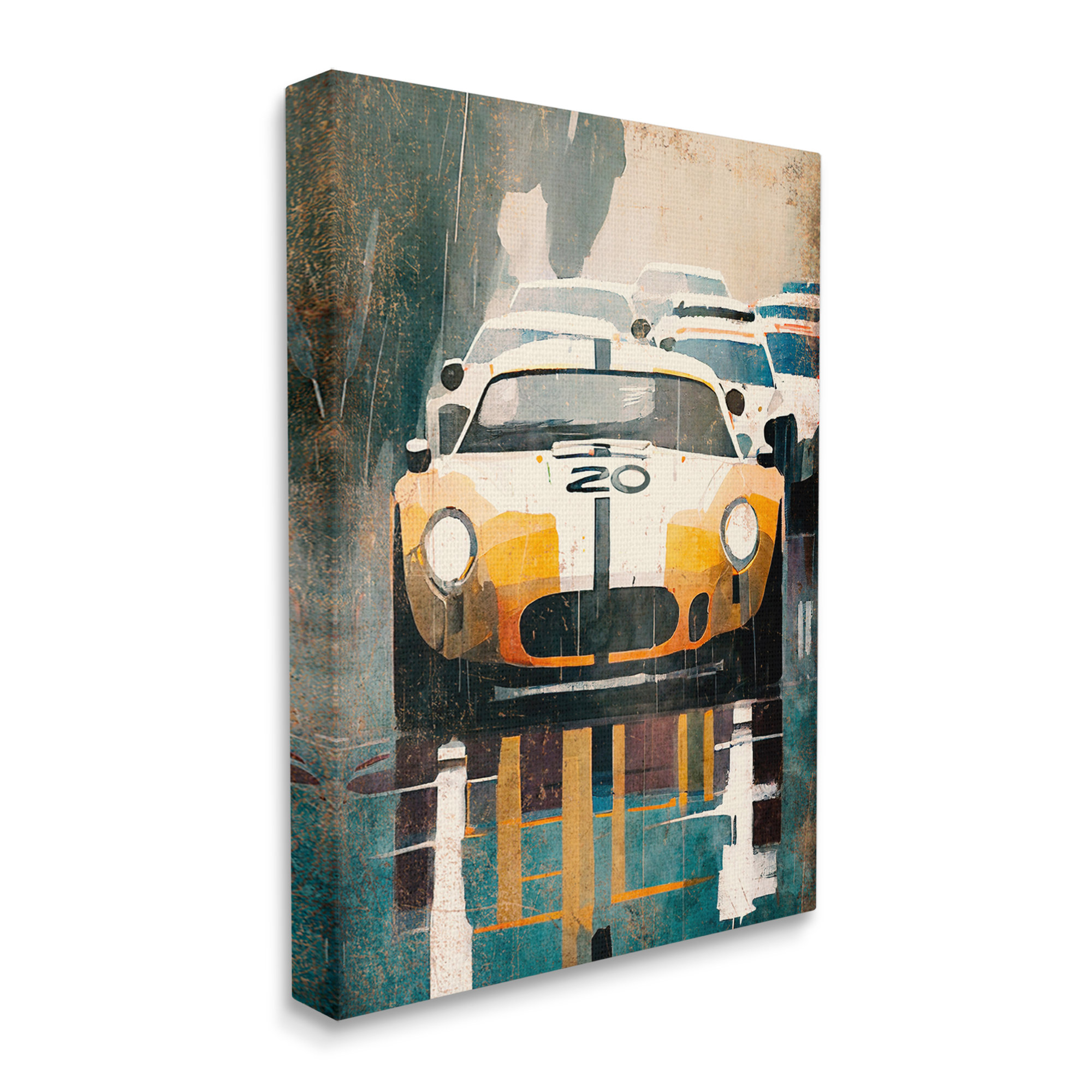 Stupell Industries Modern Race Car Canvas Wall Art Design By Enrico ...
