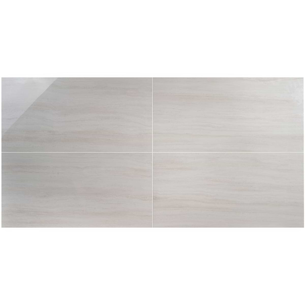 TileBar Nashville White 24X48 Polished Porcelain Tile | Perigold