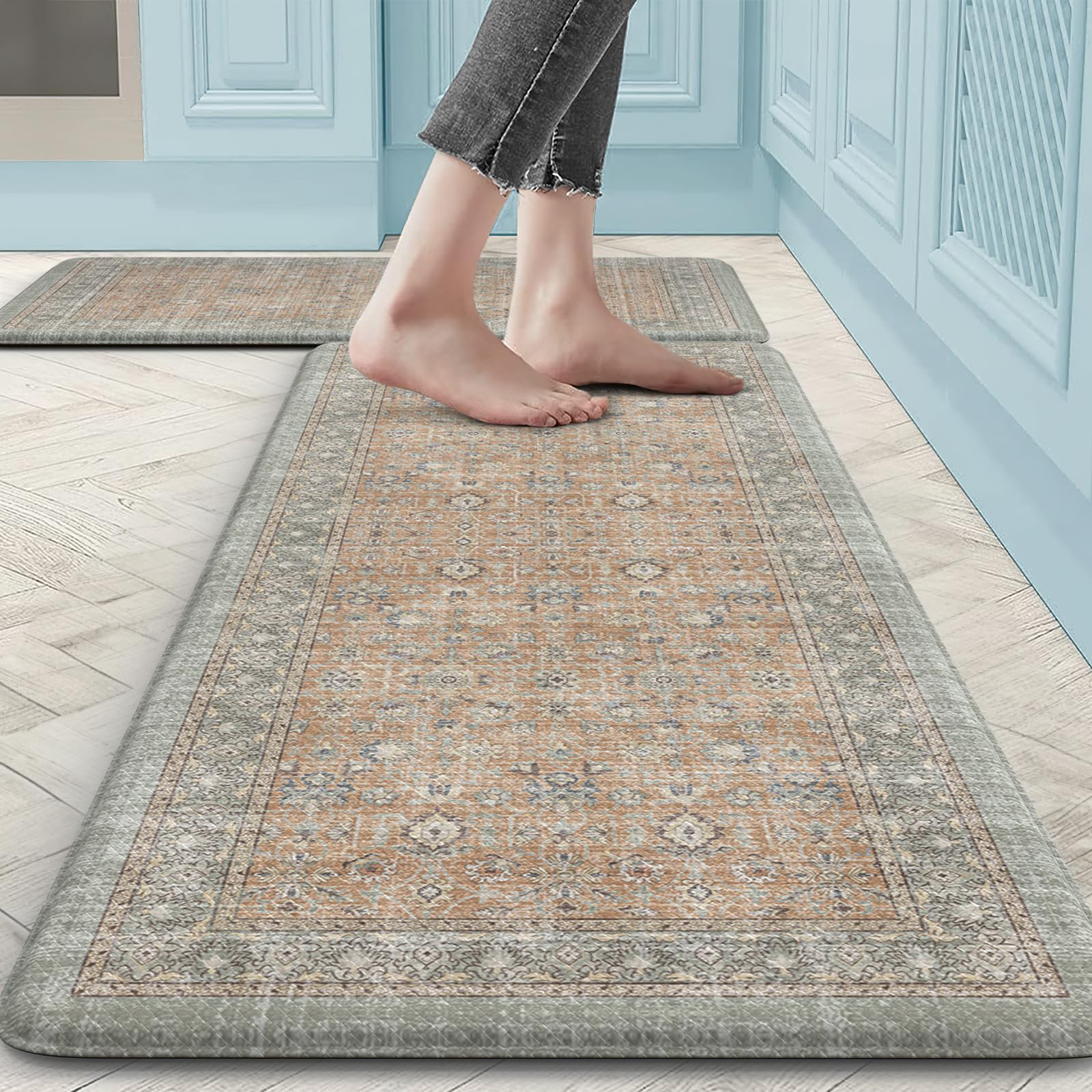 Bungalow Rose Ergonomic Comfort Memory Foam Kitchen Mat | Wayfair
