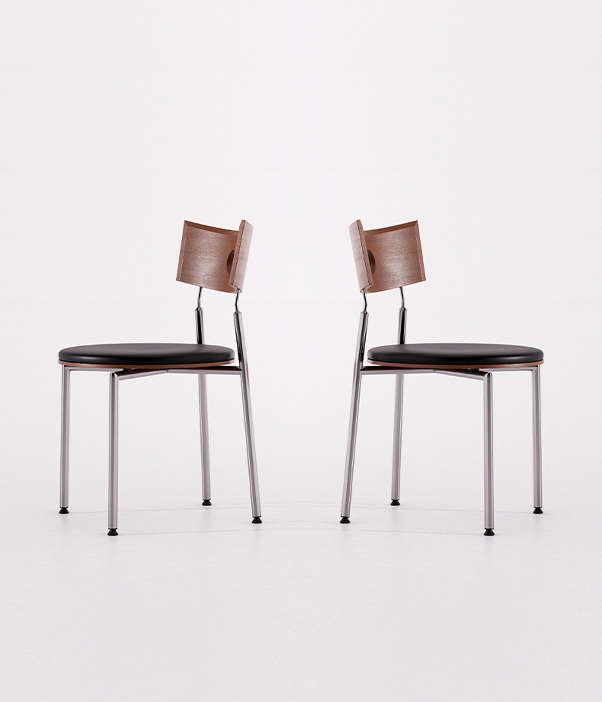 Corrigan Studio Stainless Steel Household Wood Backrest Chair - Wayfair ...