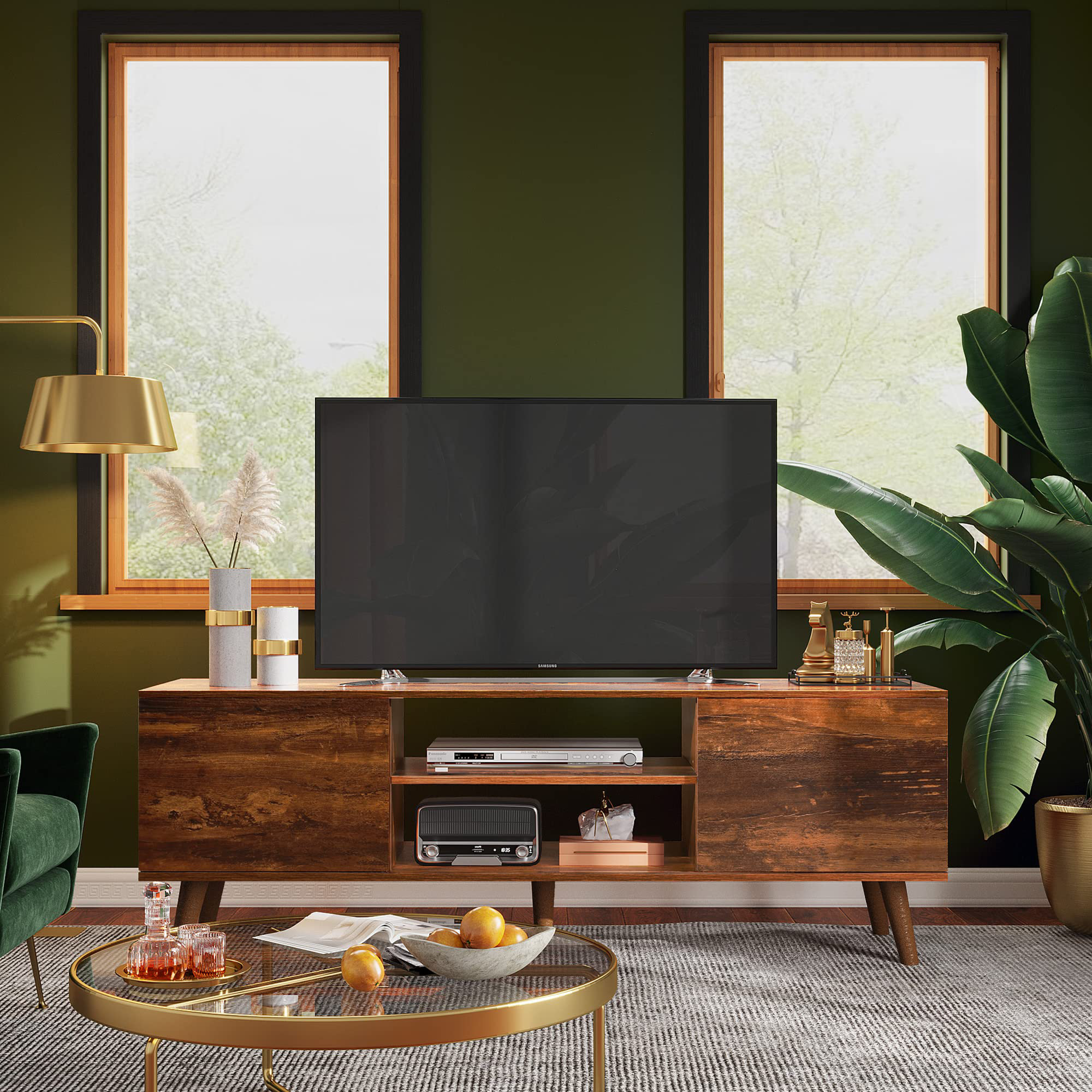 Wade Logan® Avahlyn TV Stand with Storage & Reviews | Wayfair