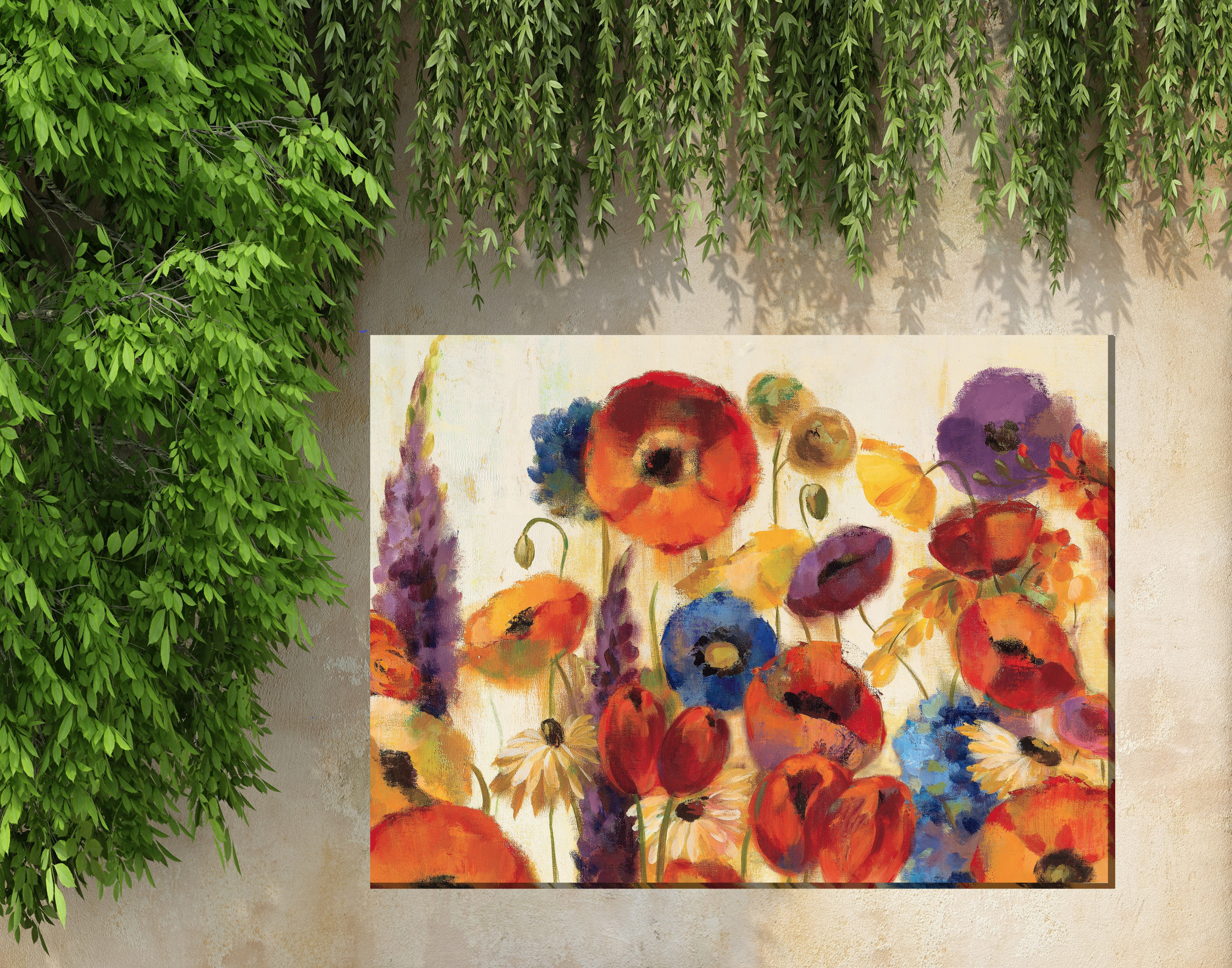 Red Barrel Studio® Exantus Pizzazz Outdoor Canvas Art | Wayfair