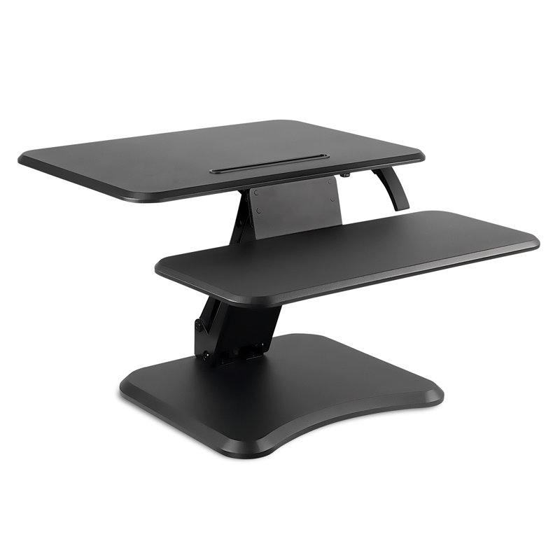 Mount-It! Height Adjustable Standing Desk Converter, 25” Wide Desktop ...