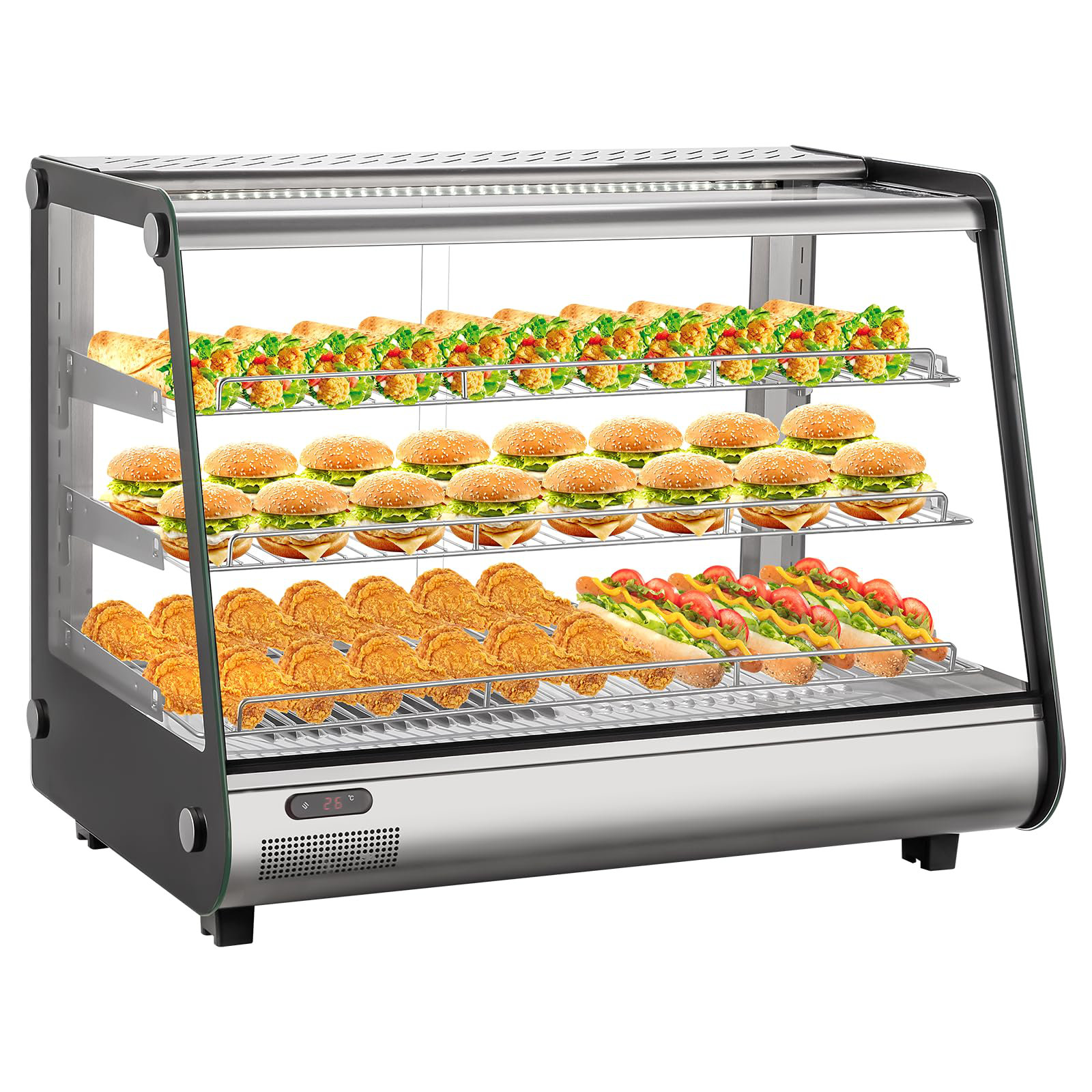 Yuan Home Commercial Food Warmer Display Case, Countertop Warmer ...