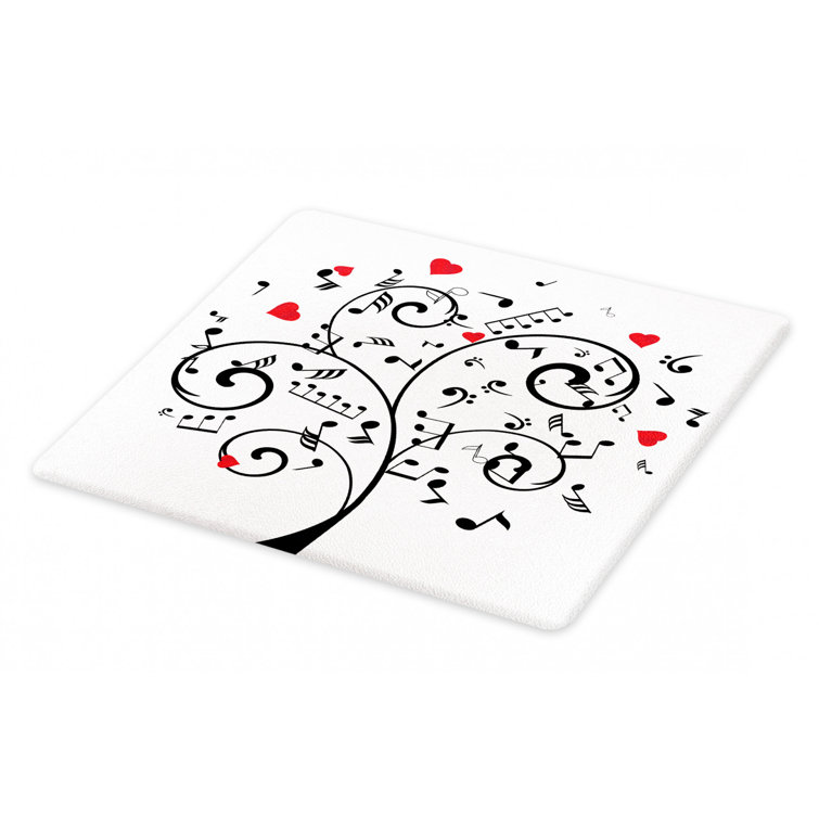 Bless international East Urban Home Glass Music Note Cutting Board ...