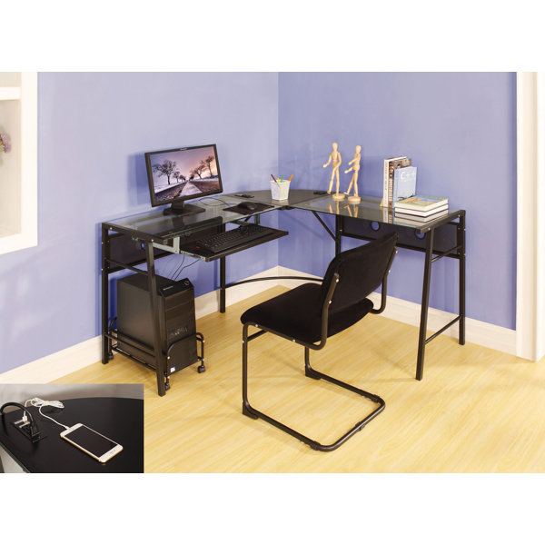 ZeaZu Corner Iron Computer Desk | Wayfair