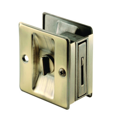 PrimeLine Privacy Lock Pocket Door Hardware with Pull & Reviews | Wayfair