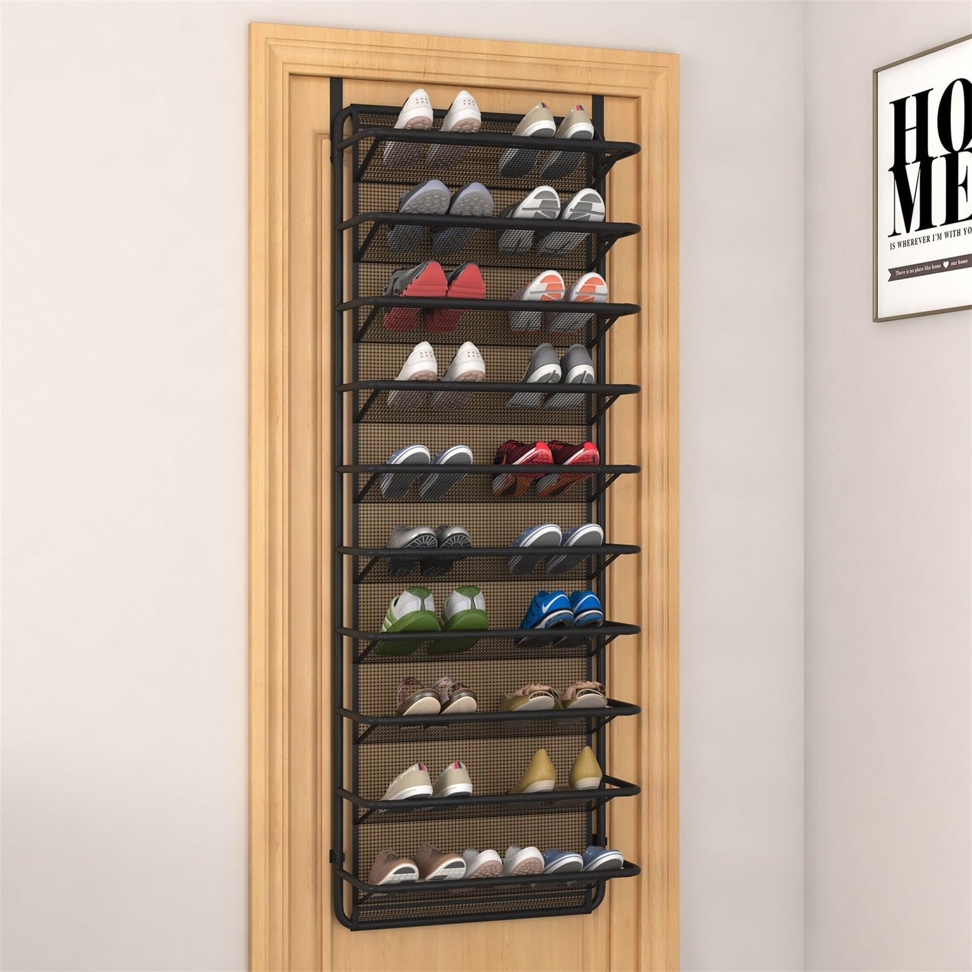 Rebrilliant 30 Pair Hanging Shoe Organizer | Wayfair