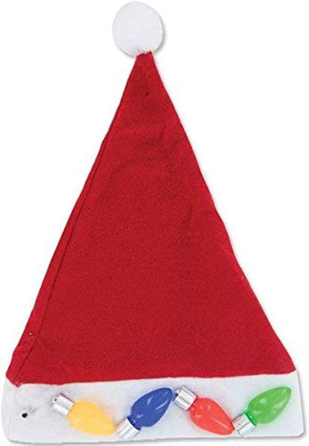 The Holiday Aisle® PMU Christmas Light Up Santa Hat Red/White with ...