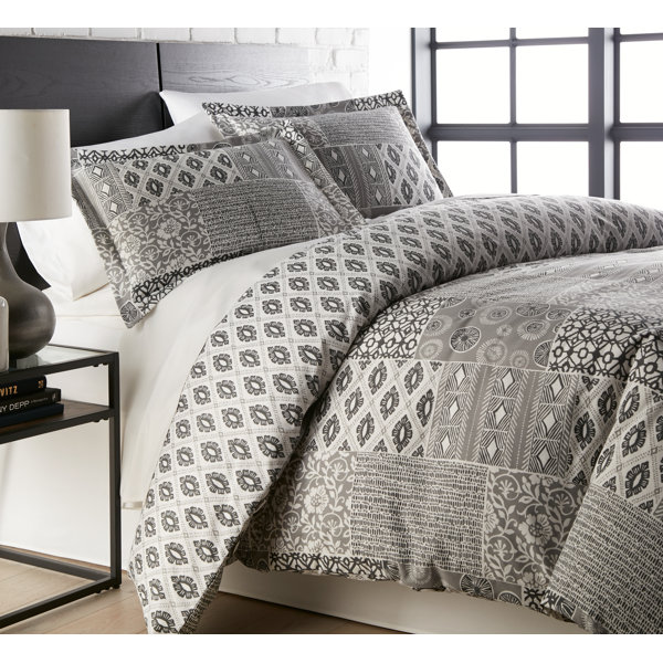 SouthShore Fine Linens Global Patch Reversible Oversized Comforter Set ...