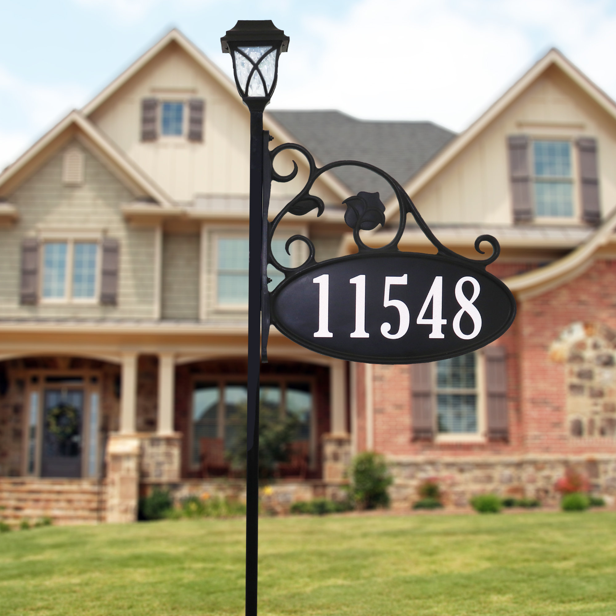 Address America Park Place Double Sided Reflective Address Sign With ...