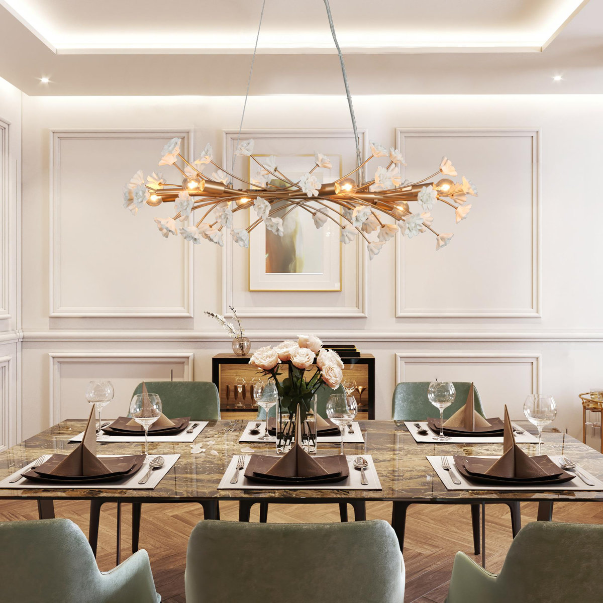 House of Hampton® Corbel 6 - Light Dimmable Sphere Chandelier & Reviews ...